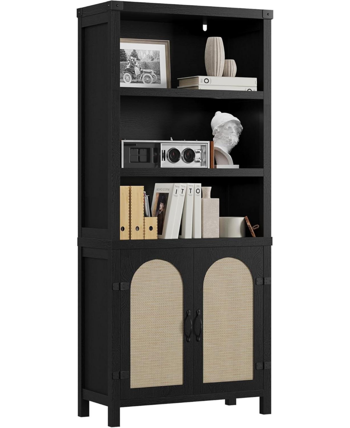 Click here for gaomon Rustic Bookshelves and Bookcases with Doors... prices