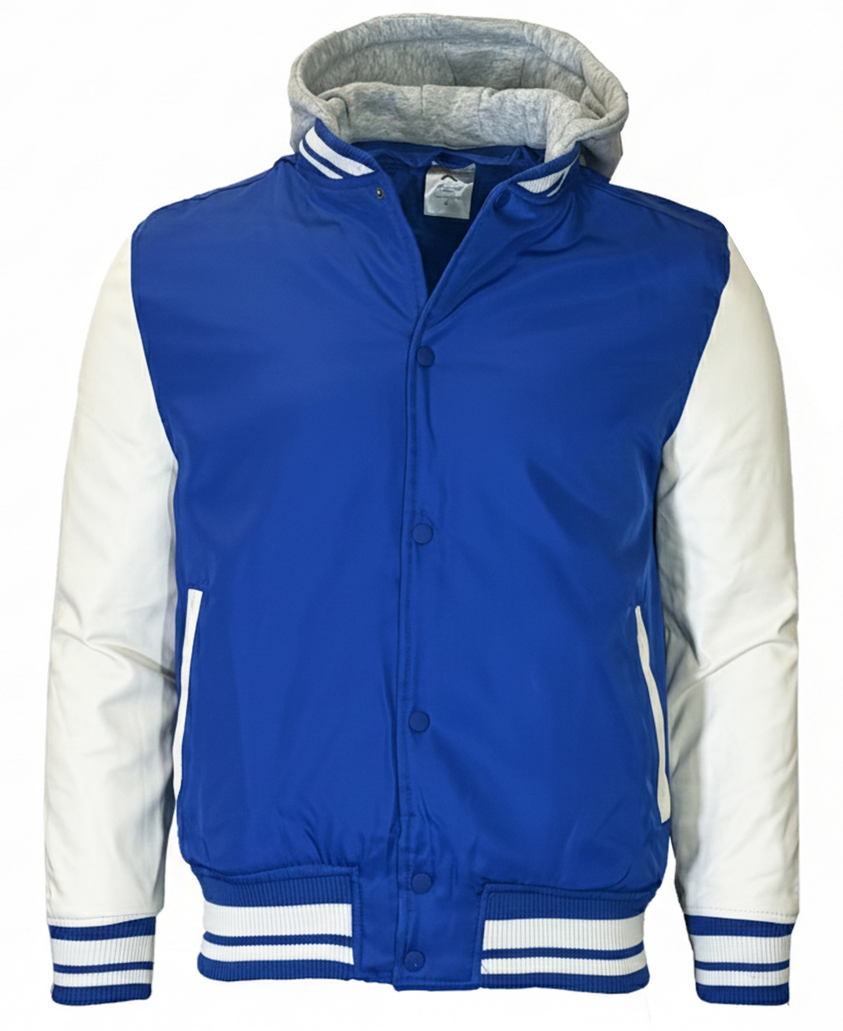 Click here for Q-Active Mens Ribbed Collar Hooded Varsity Jacket... prices