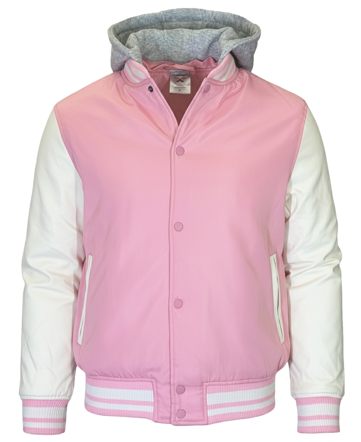 Click here for Q-Active Mens Ribbed Collar Hooded Varsity Jacket... prices