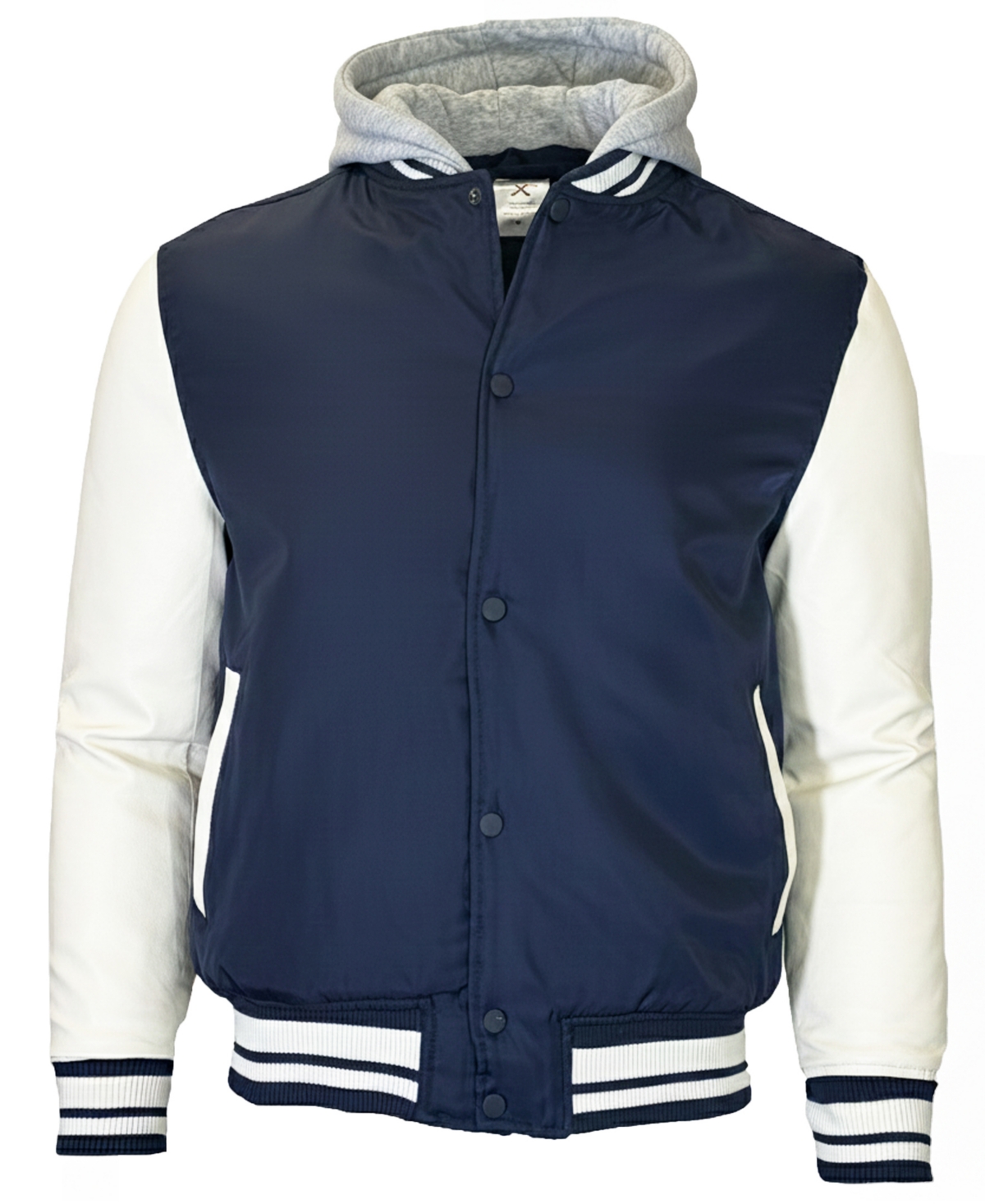 Click here for Q-Active Mens Ribbed Collar Hooded Varsity Jacket... prices