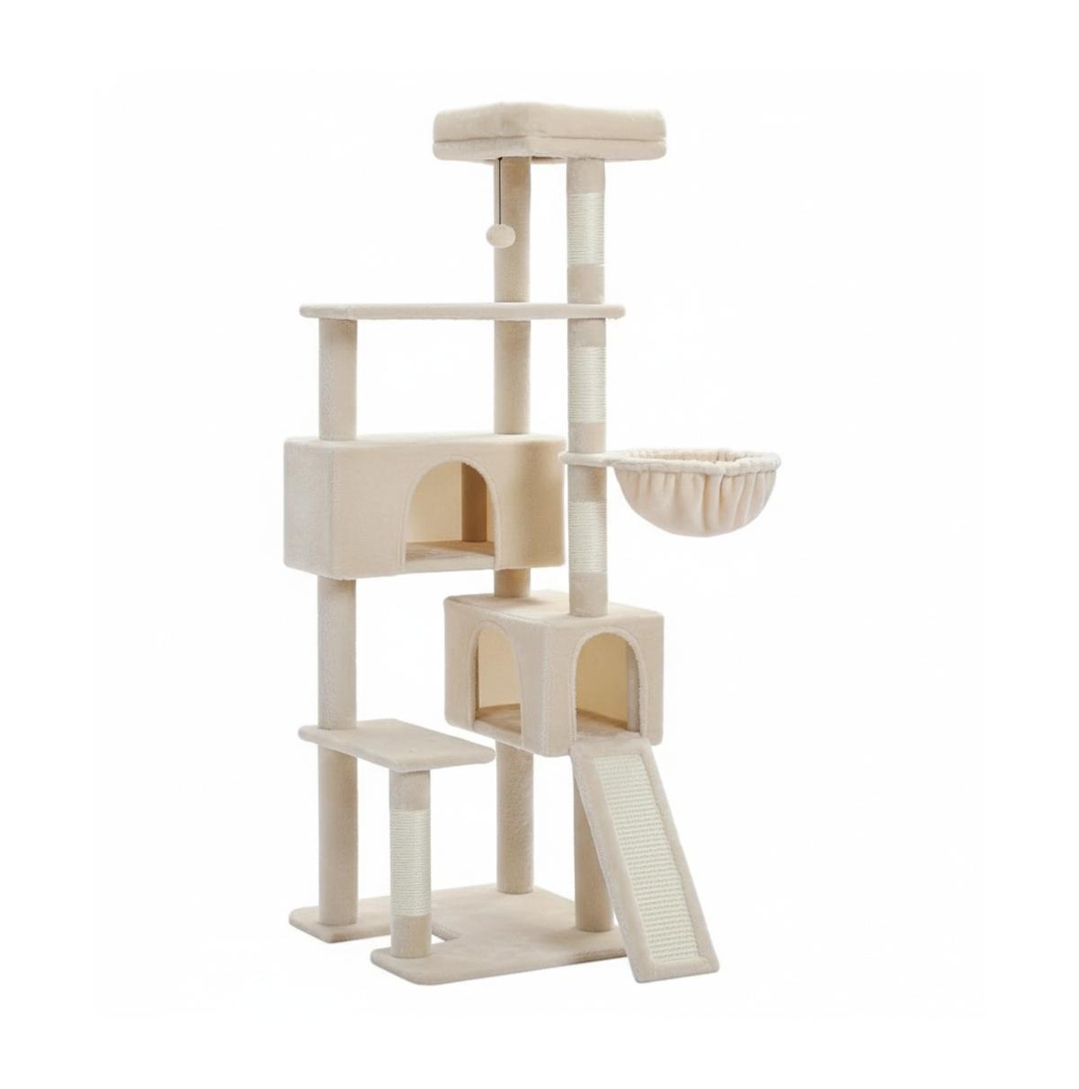 Click here for Zeus & Ruta 65in Large Cat Tree Tower: Hammocks  S... prices
