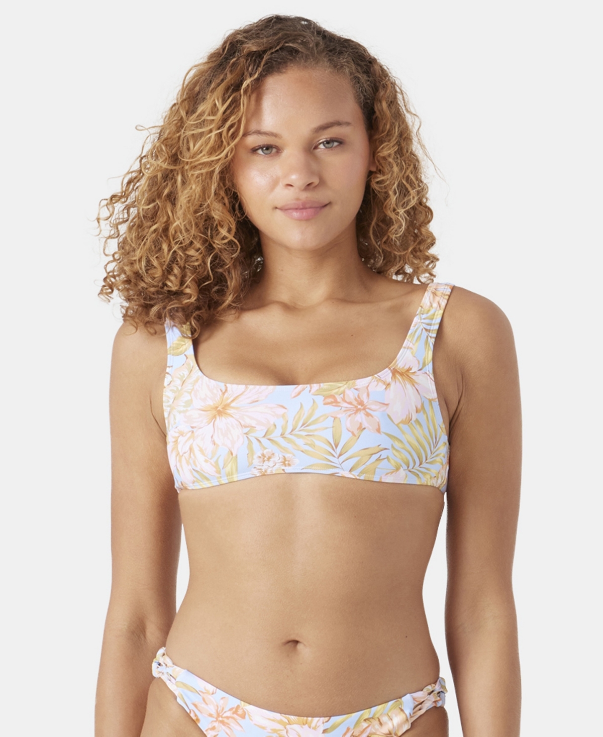 Click here for Roxy Womens Tropical Square Neck Bralette Top - Bl... prices