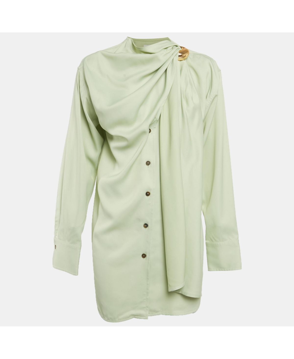 Click here for Pre-Owned Salvatore Ferragamo Womens Satin Draped... prices