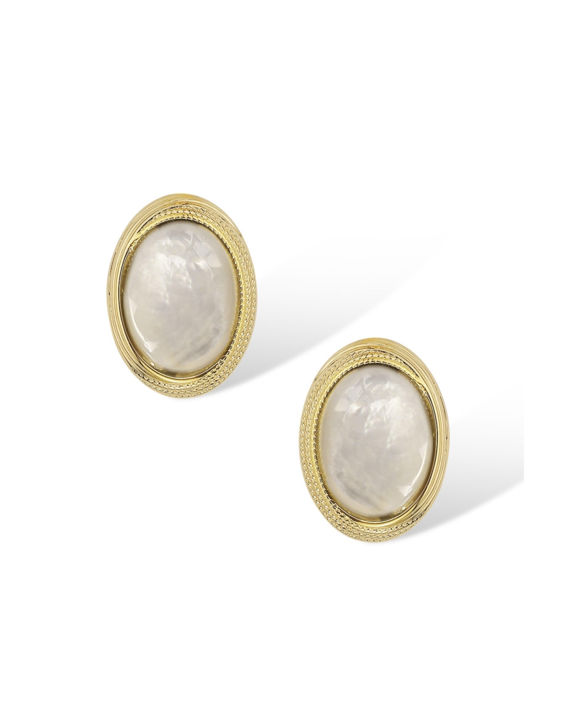 Click here for Retro Chic Womens Babylon Earrings - Gold  white prices