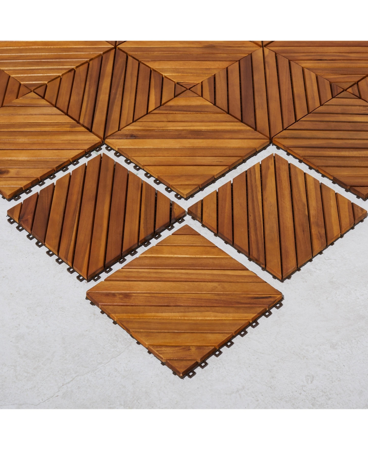 Click here for Flynama Acacia Interlocking Deck Tile Set of 10 12... prices