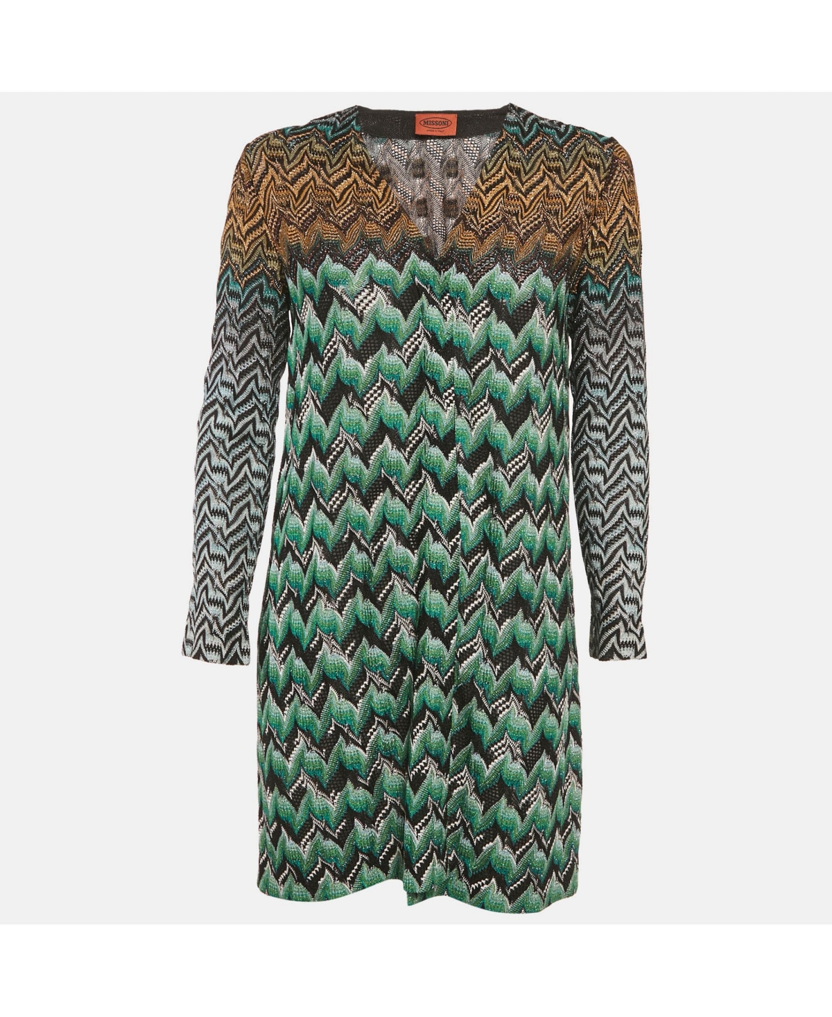 Click here for Pre-Owned Missoni Womens Multicolored Zig Zag Lure... prices