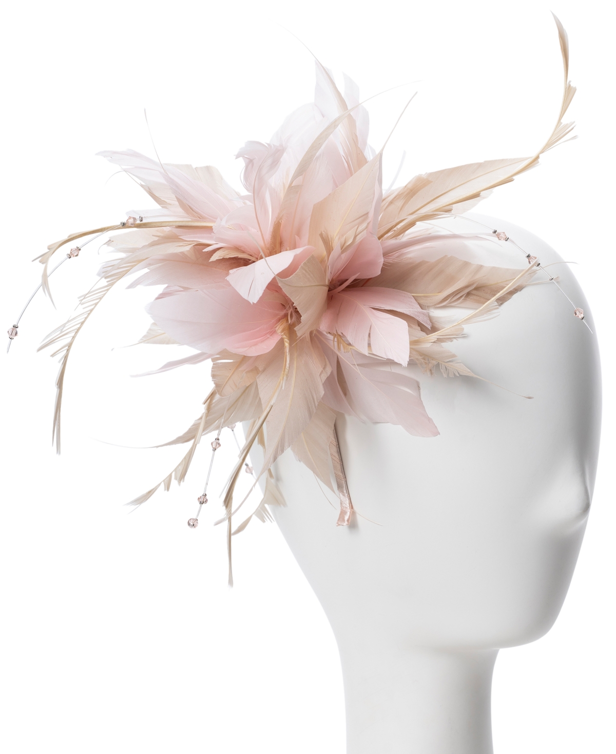 Click here for August Hats Two-Tone Fascinator Hat - Pink prices