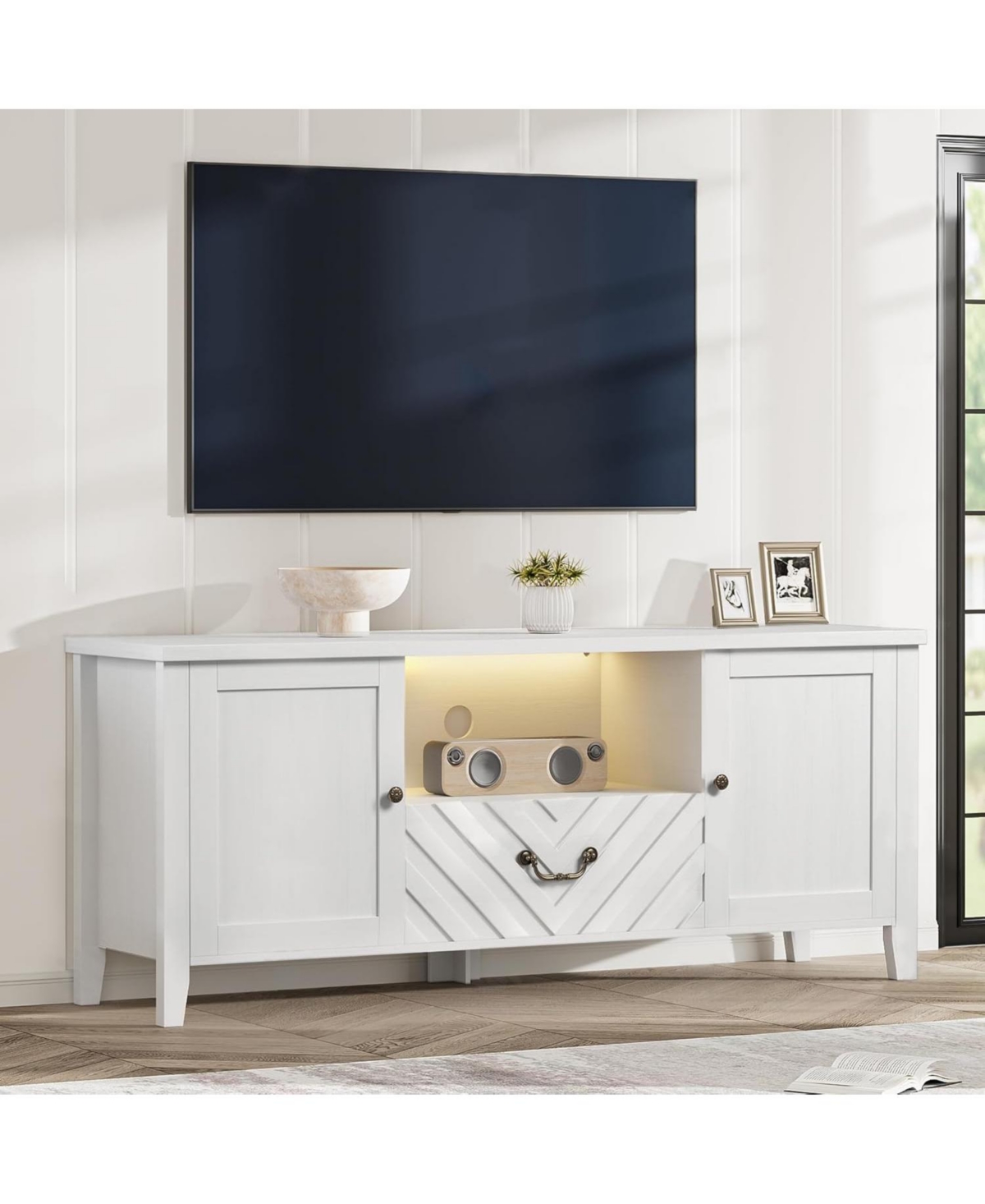 Click here for gaomon Tv Stands for Living Room  White Entertainm... prices