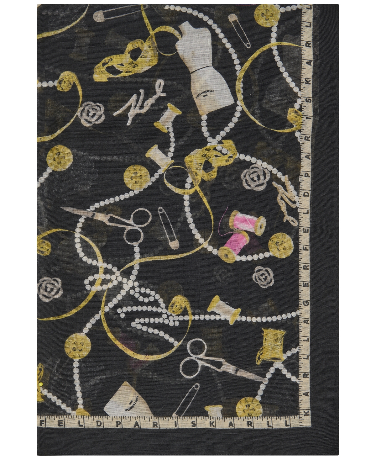 Click here for Karl Lagerfeld Paris Pearls and Pins Square Scarf... prices
