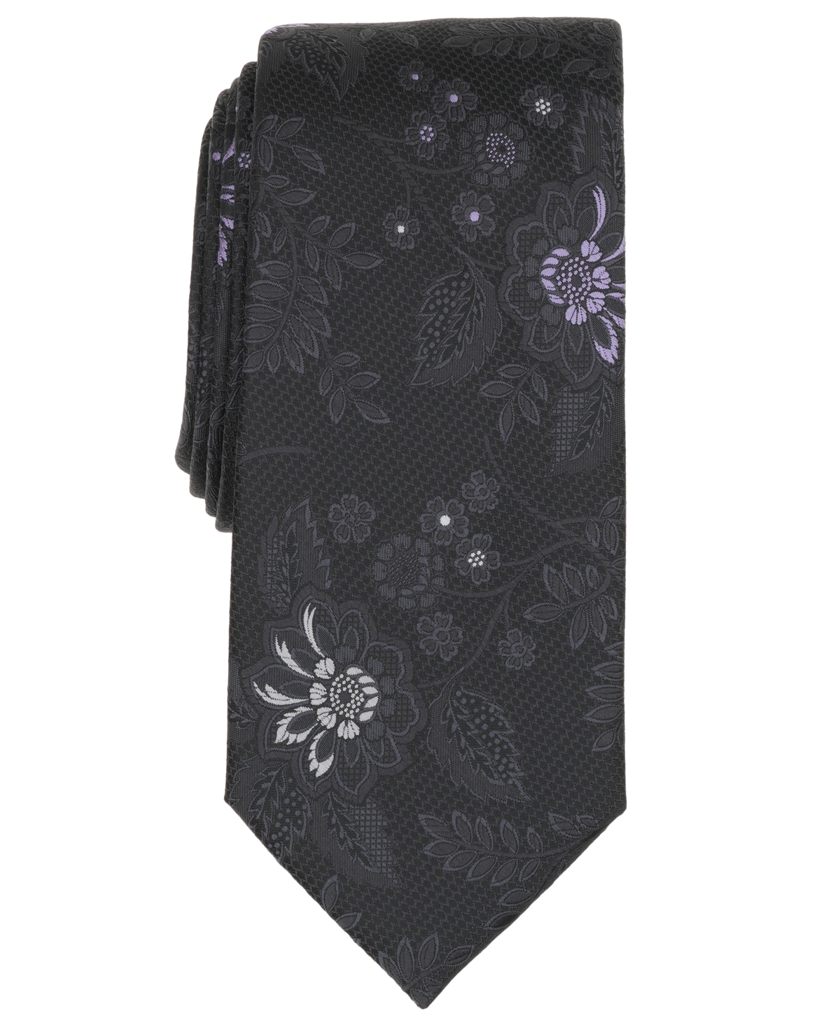 Click here for Perry Ellis Mens Basham Floral Tie - Black prices