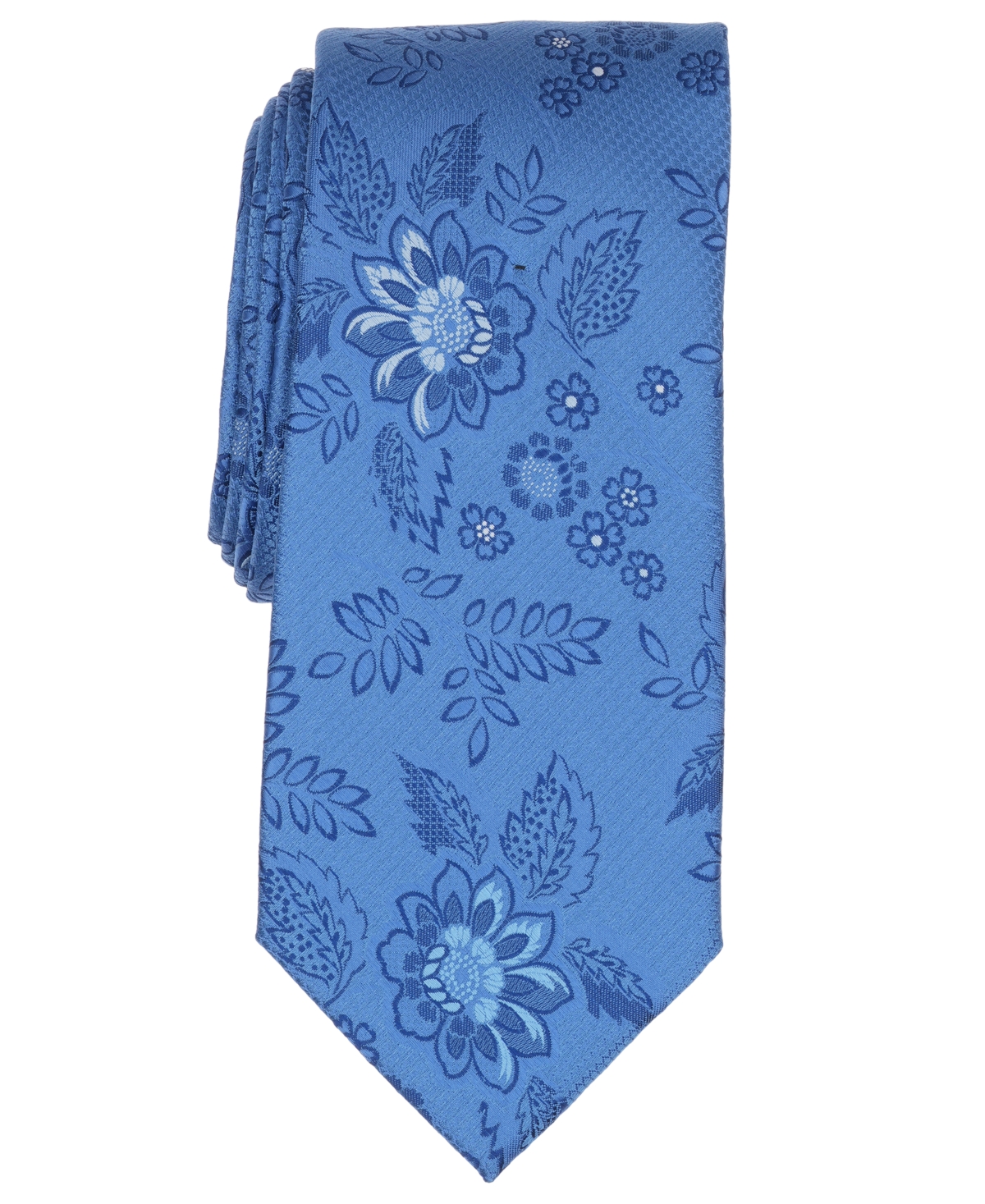 Click here for Perry Ellis Mens Basham Floral Tie - Blue prices