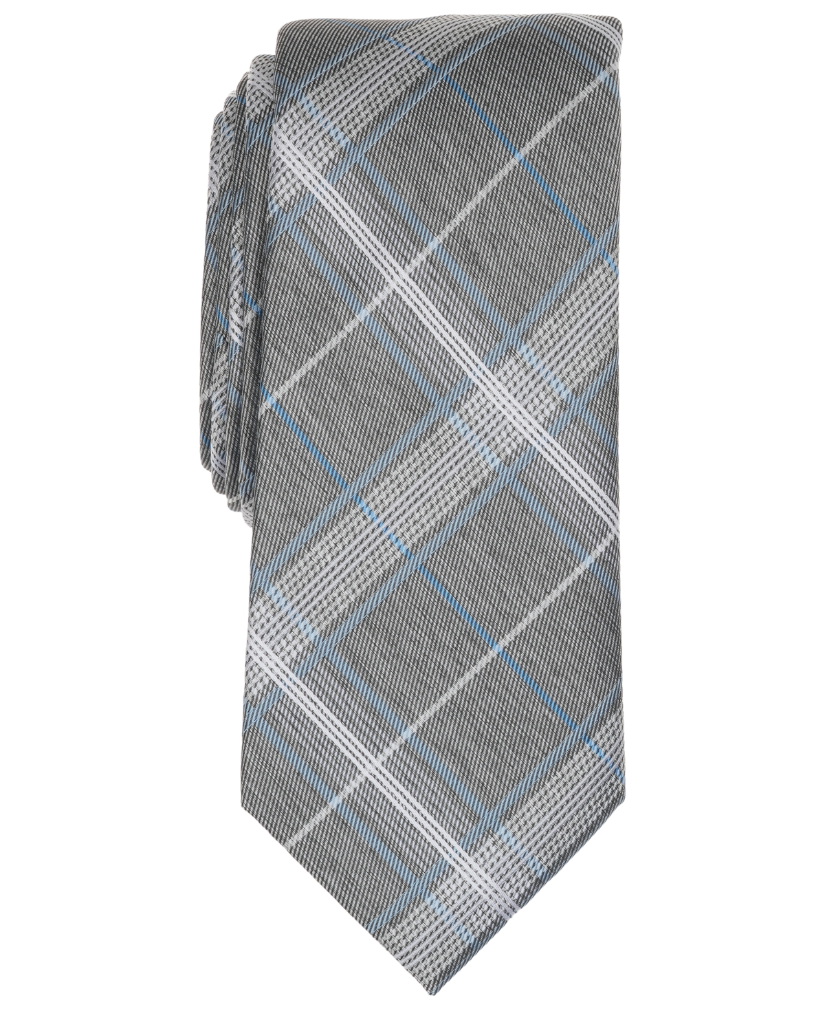 Click here for Perry Ellis Mens Legera Plaid Tie - Gray prices