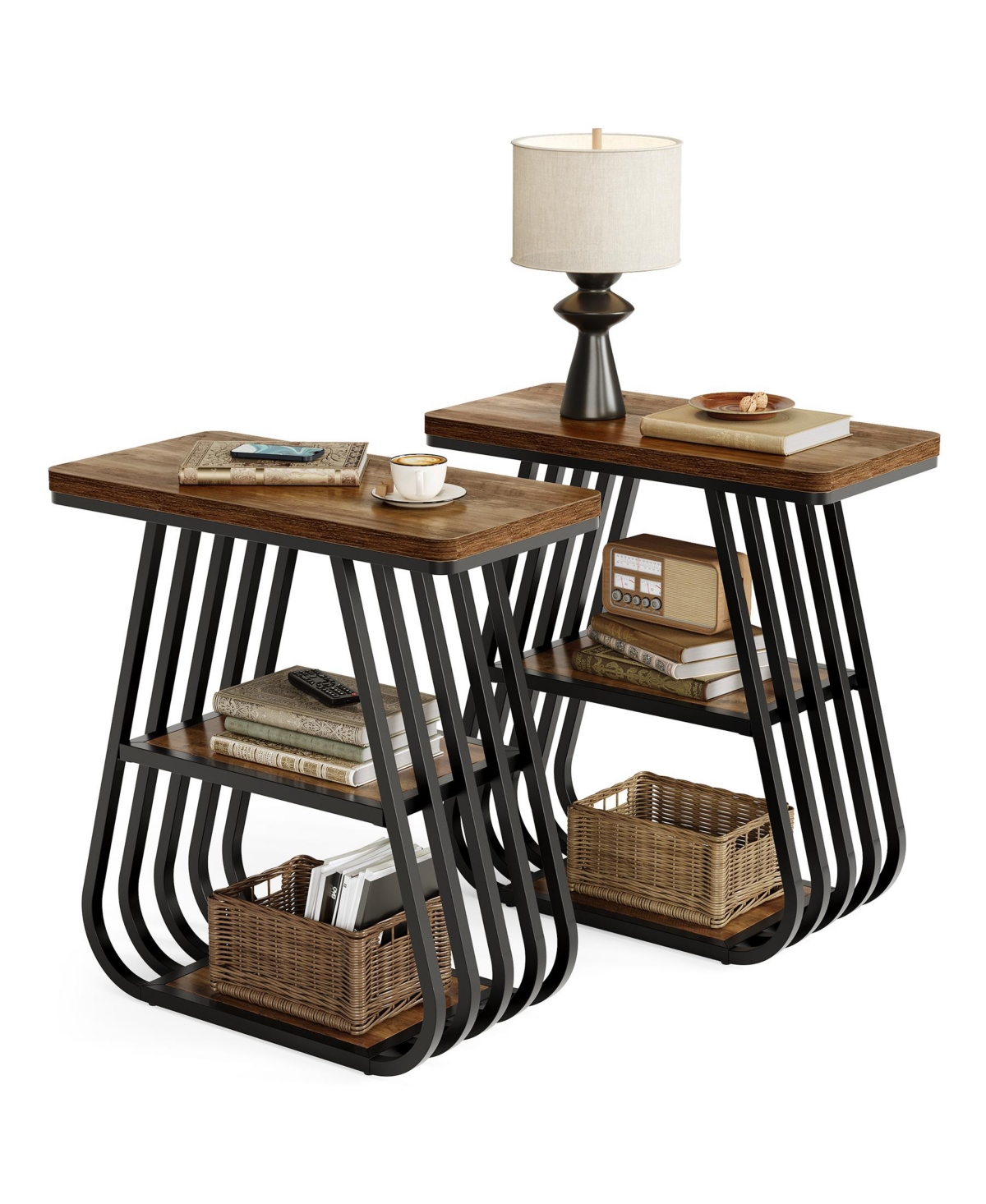 Click here for Tribesigns End Table for Living Room Set of 2  3-T... prices