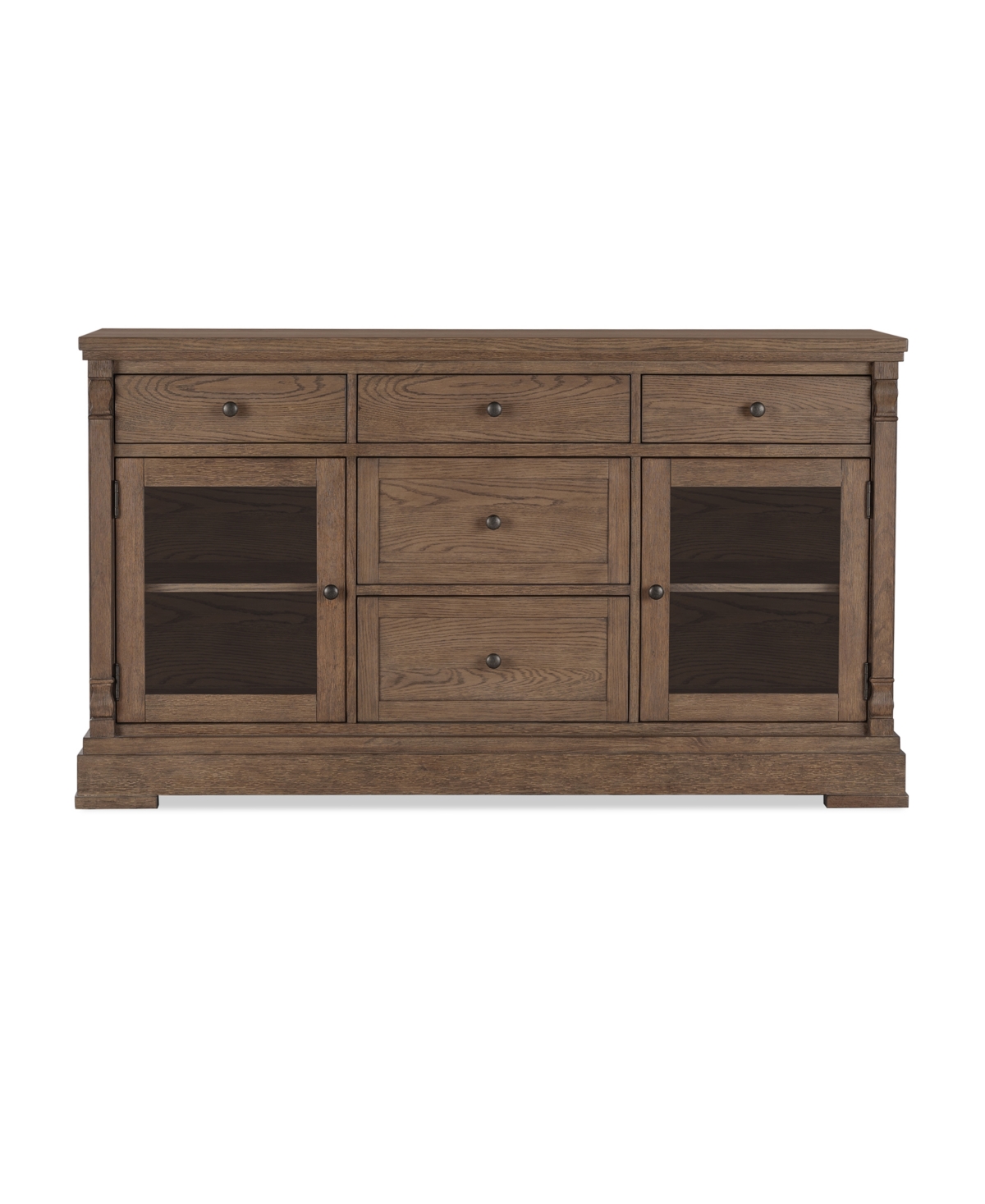 Click here for Furniture Alverton 64 Wood 7-Drawer Server - Brown prices