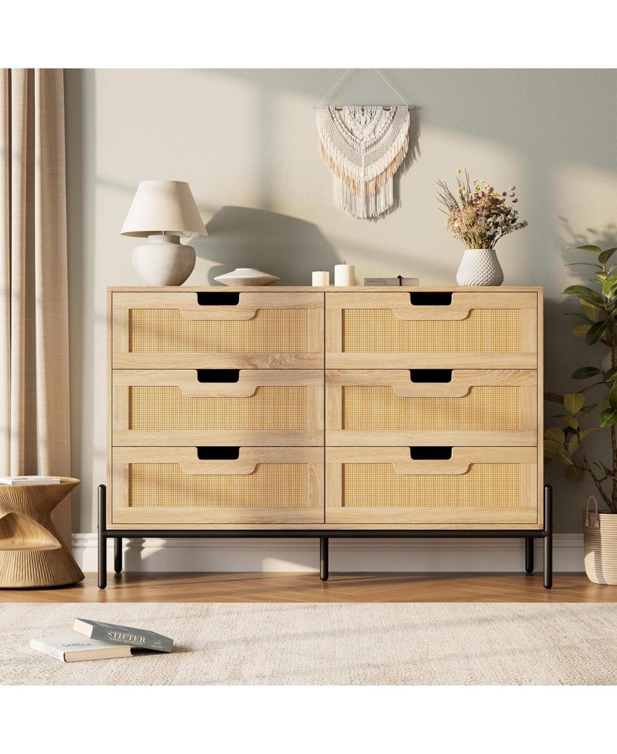 Click here for Gaomon + 6-Drawer + Rattan & Wood + Farmhouse/Mode... prices