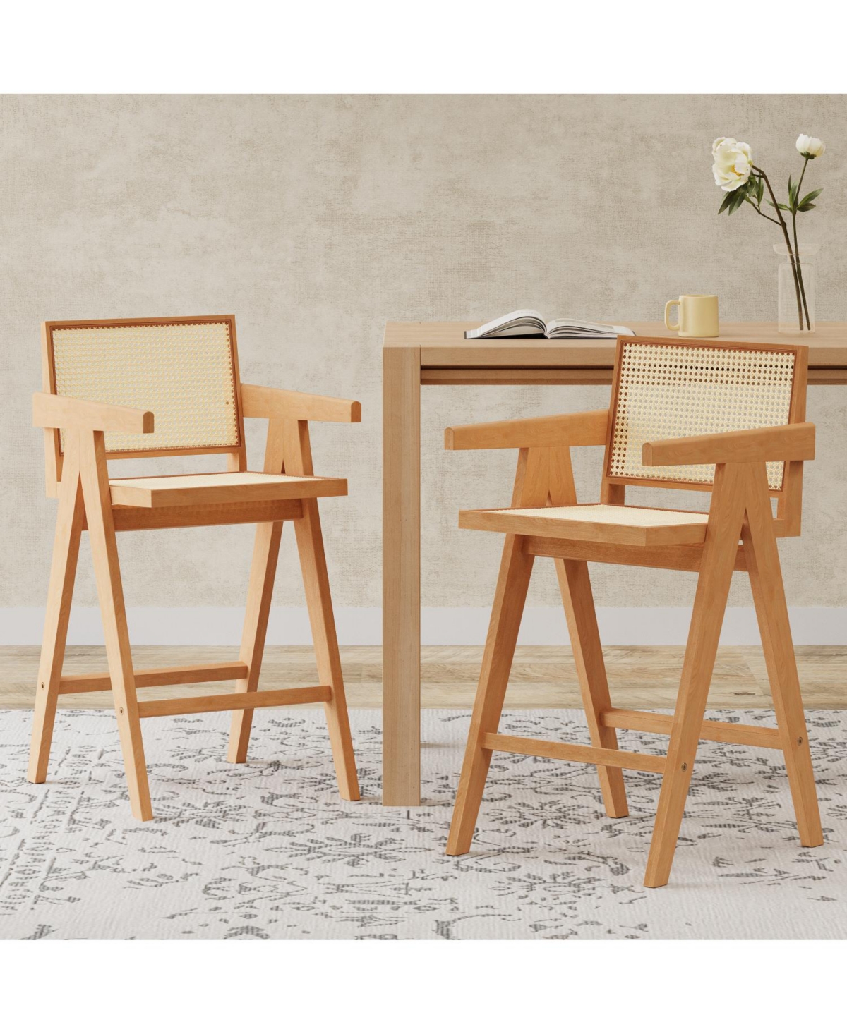 Click here for Streamdale Furniture 27" Cane Seat Bar Stool... prices