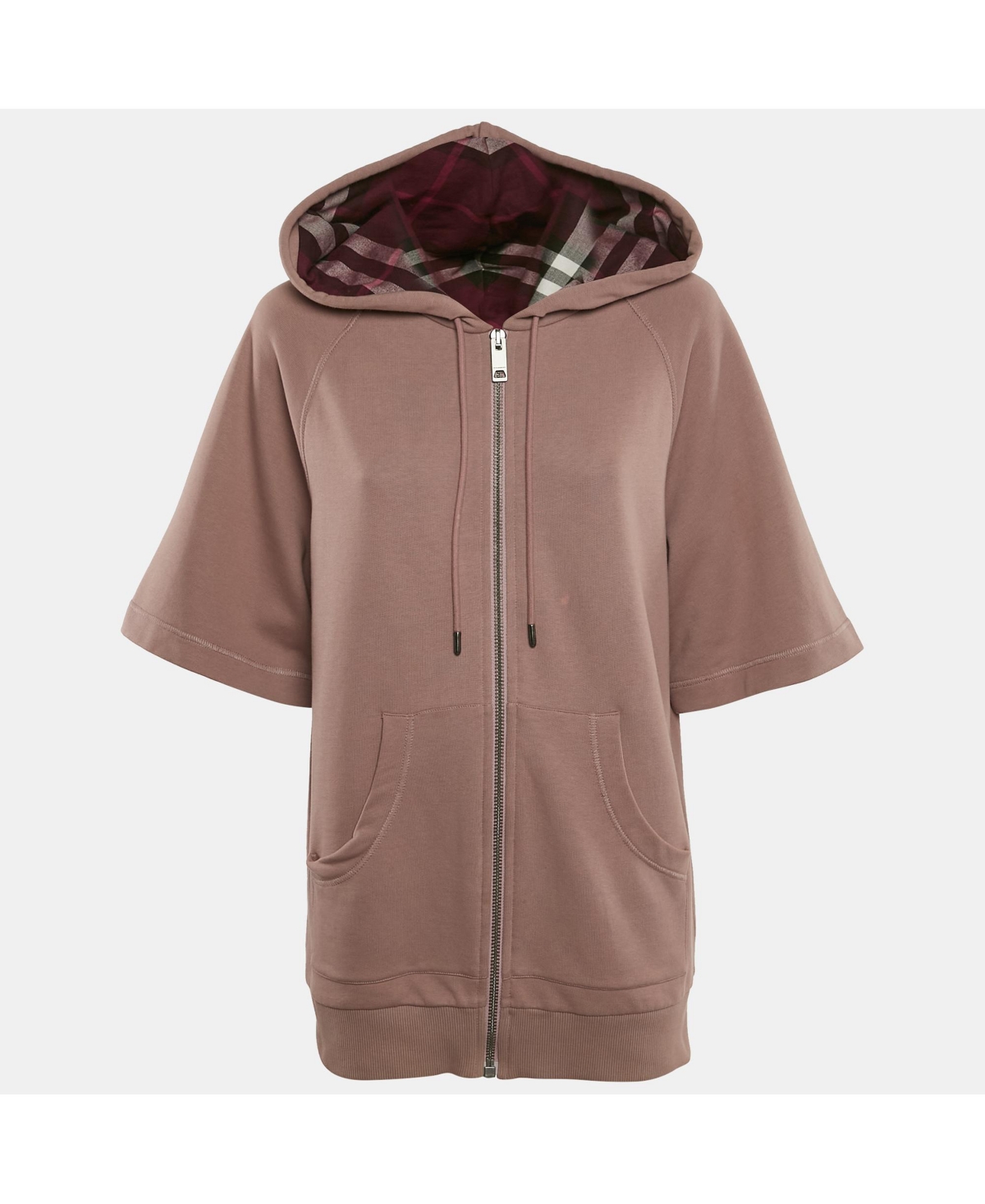 Click here for Pre-Owned Burberry Womens Pink Cotton Hooded Zip-U... prices