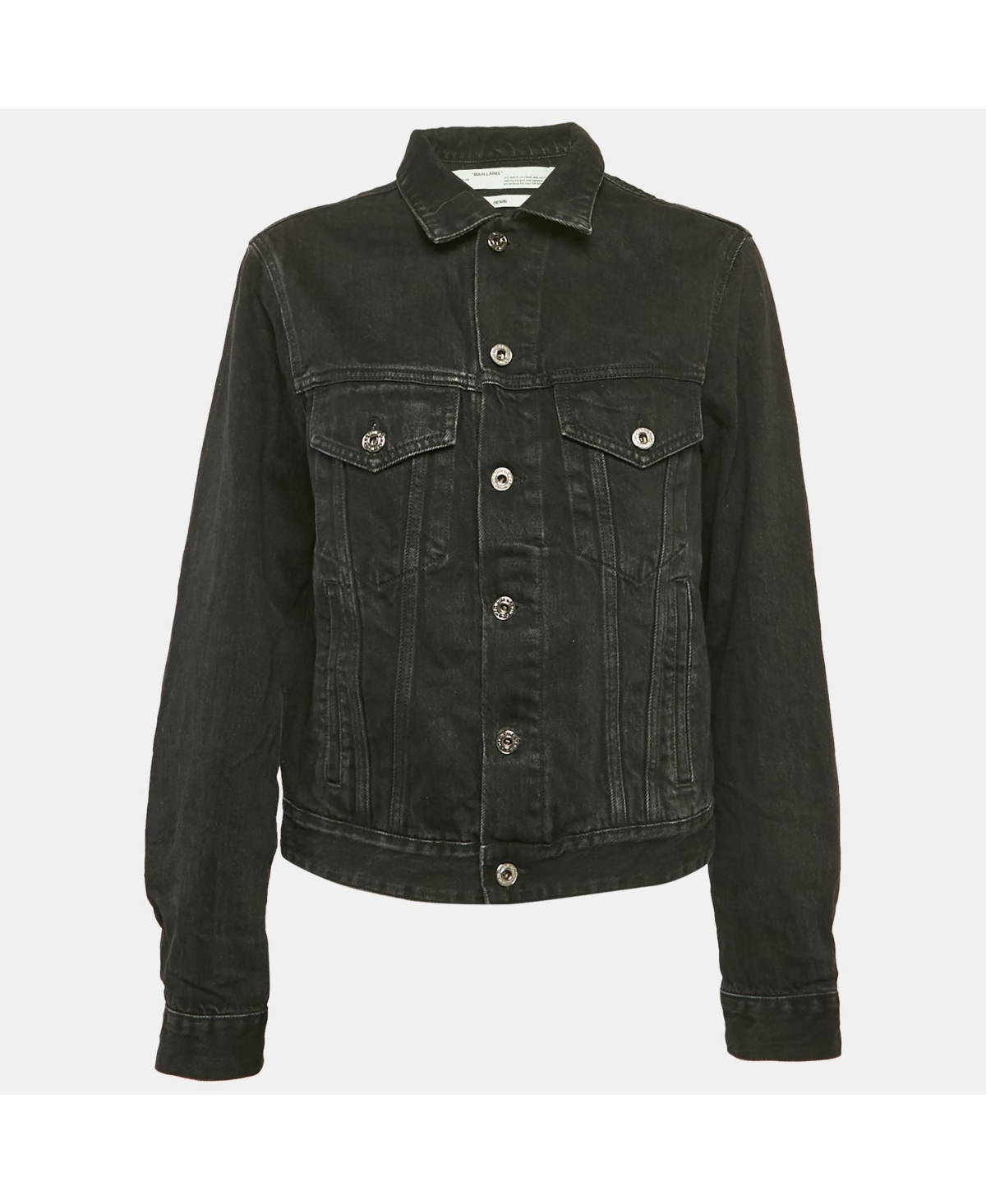 Click here for Pre-Owned Off-White Womens Black Embroidered Denim... prices