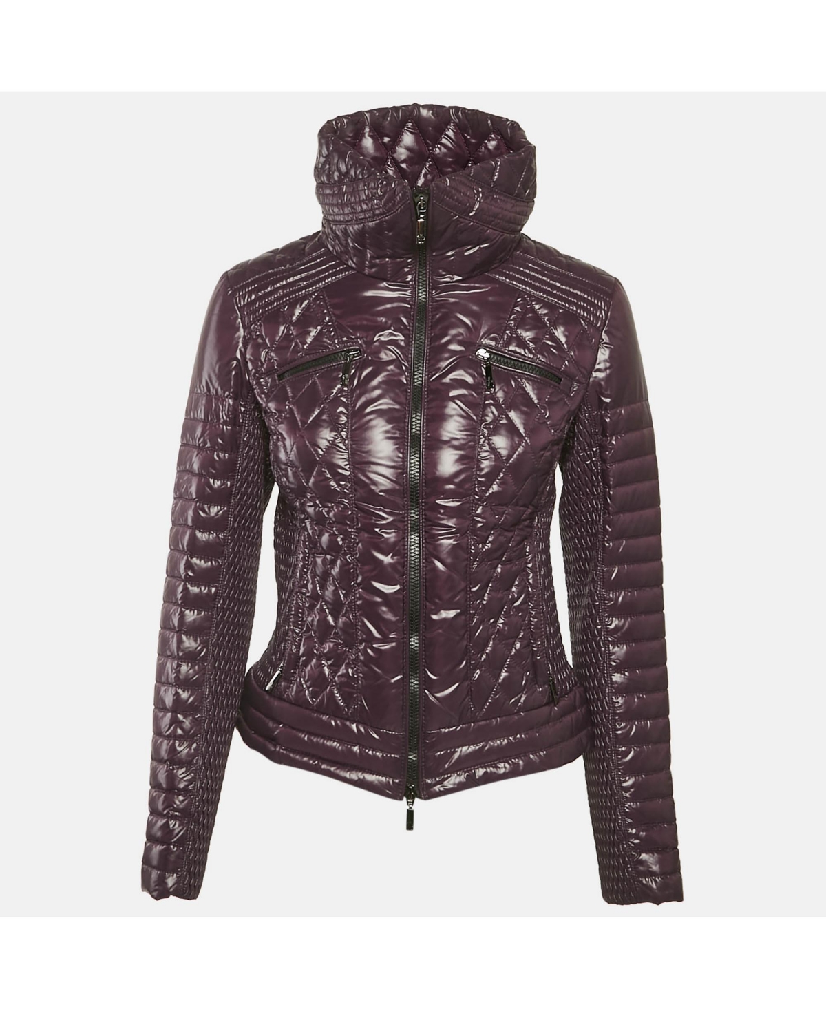 Click here for Pre-Owned Moncler Womens Purple Synthetic Short Bi... prices