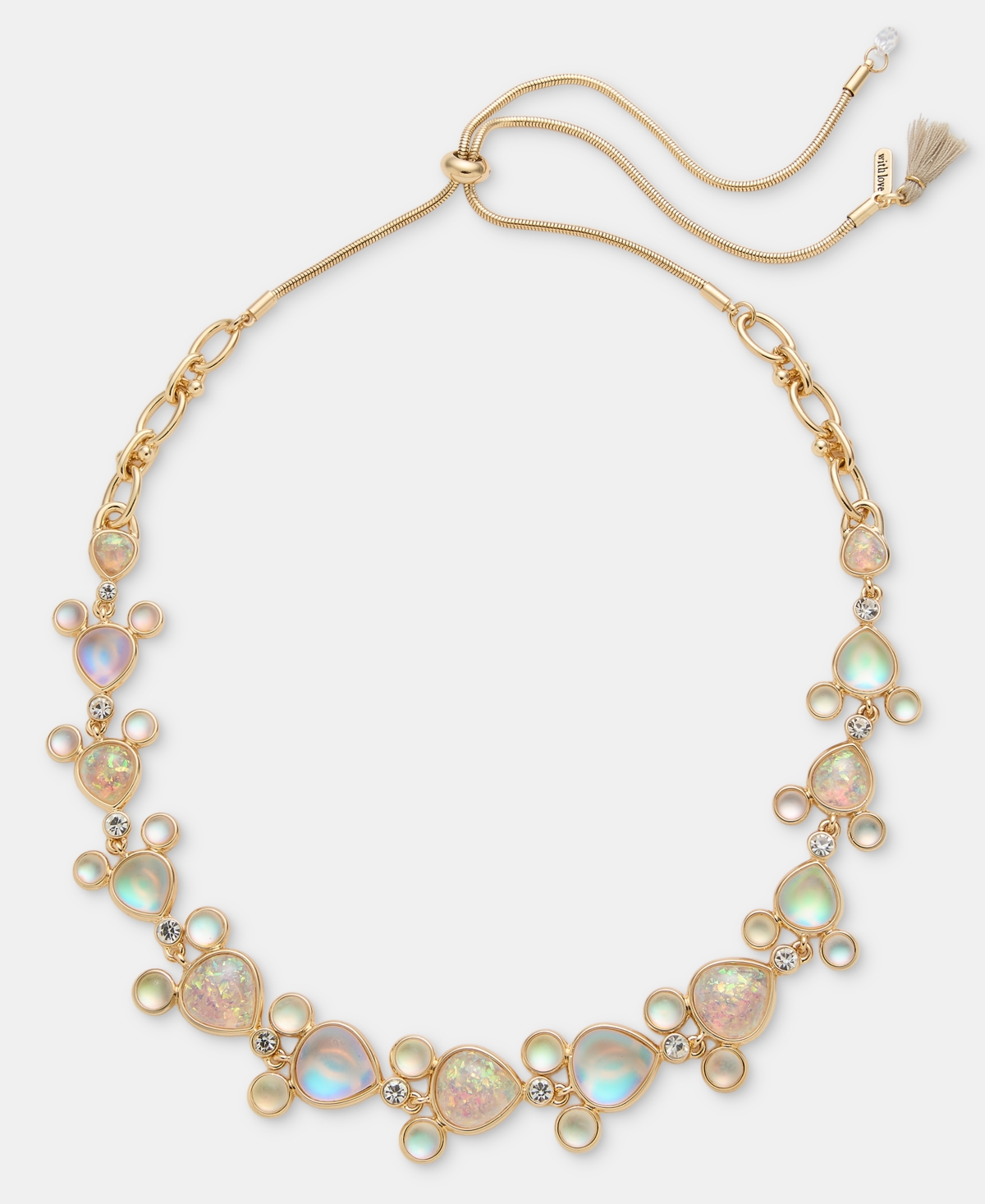 Click here for lonna & lilly Slider Stone Frontal Necklace - Whit... prices