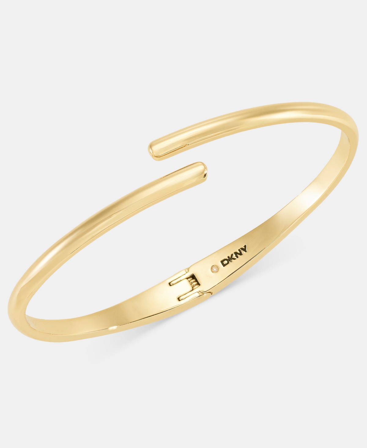 Click here for Dkny Thin Bypass Open Bangle Bracelet - Gold prices