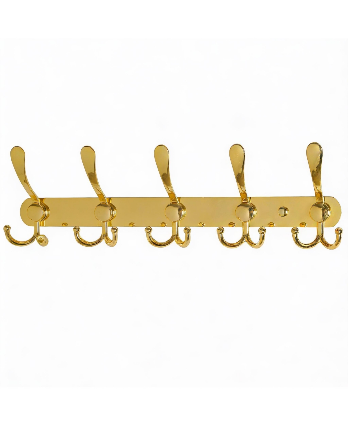Click here for Yigii Heavy Duty 5-Tri Hook Wall Rack - Gold - Gol... prices
