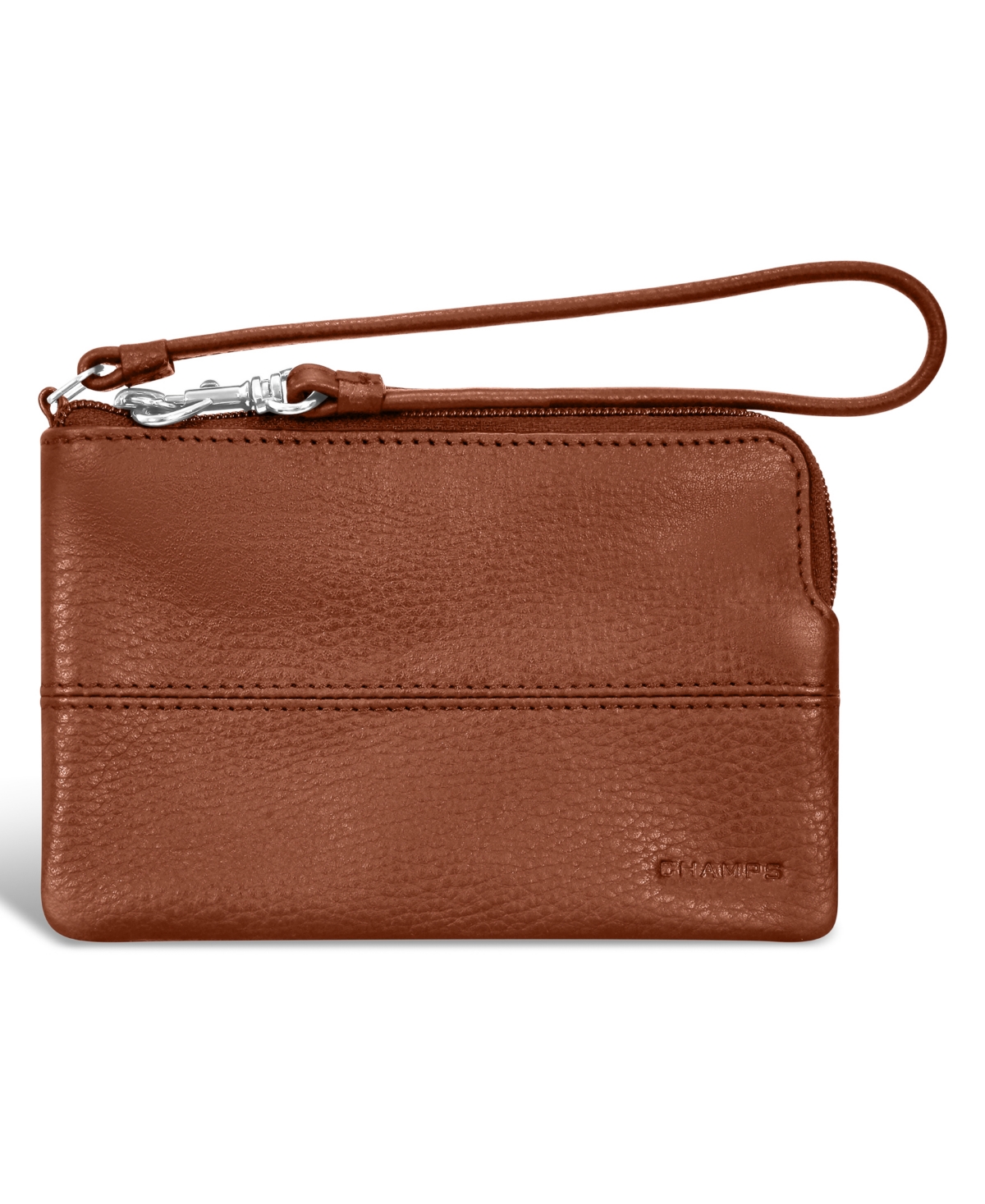 Click here for Champs Onyx Collection 6 Leather Wristlet - Brown prices