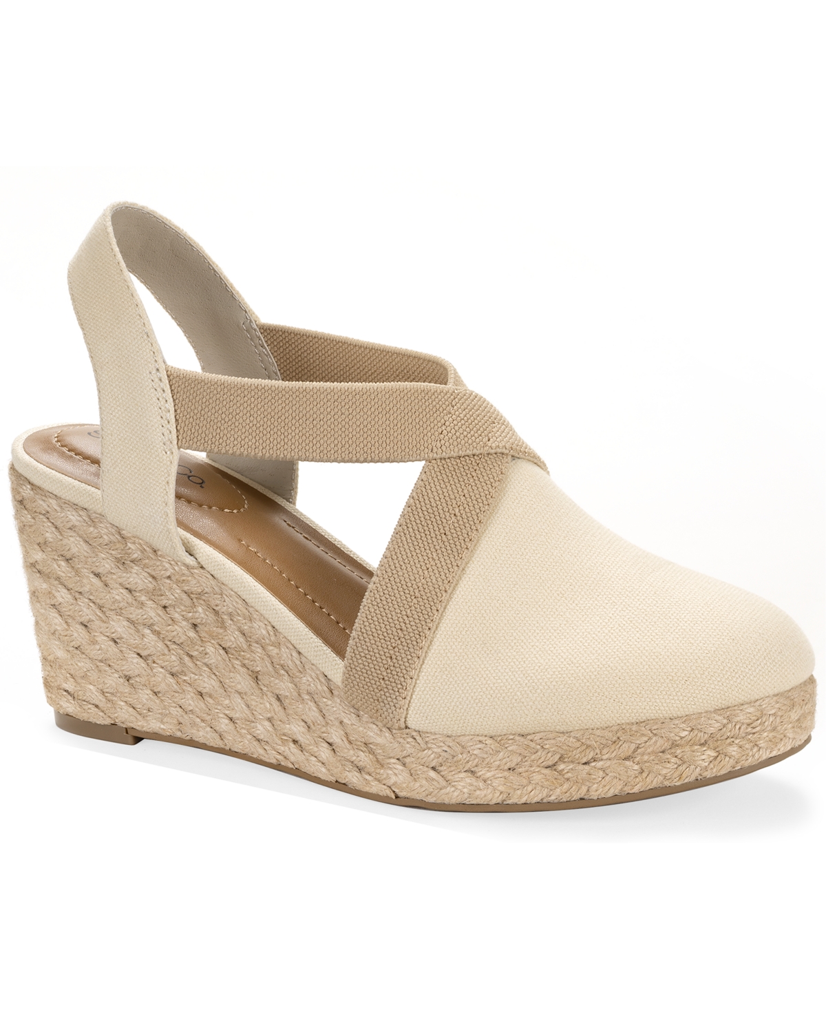 Click here for Style & Co Womens Siennaa Closed Toe Wedge Espadri... prices