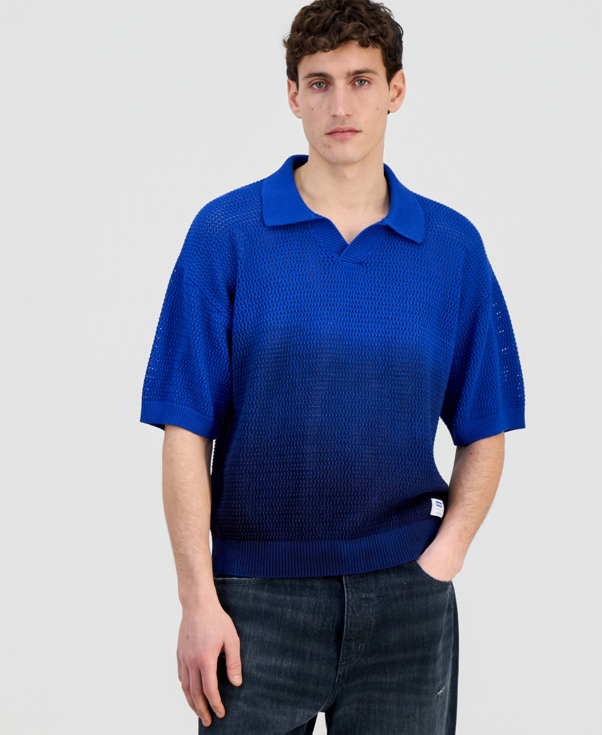 Click here for Hugo Boss Mens Cotton Gradient Pullover Polo Sweat... prices