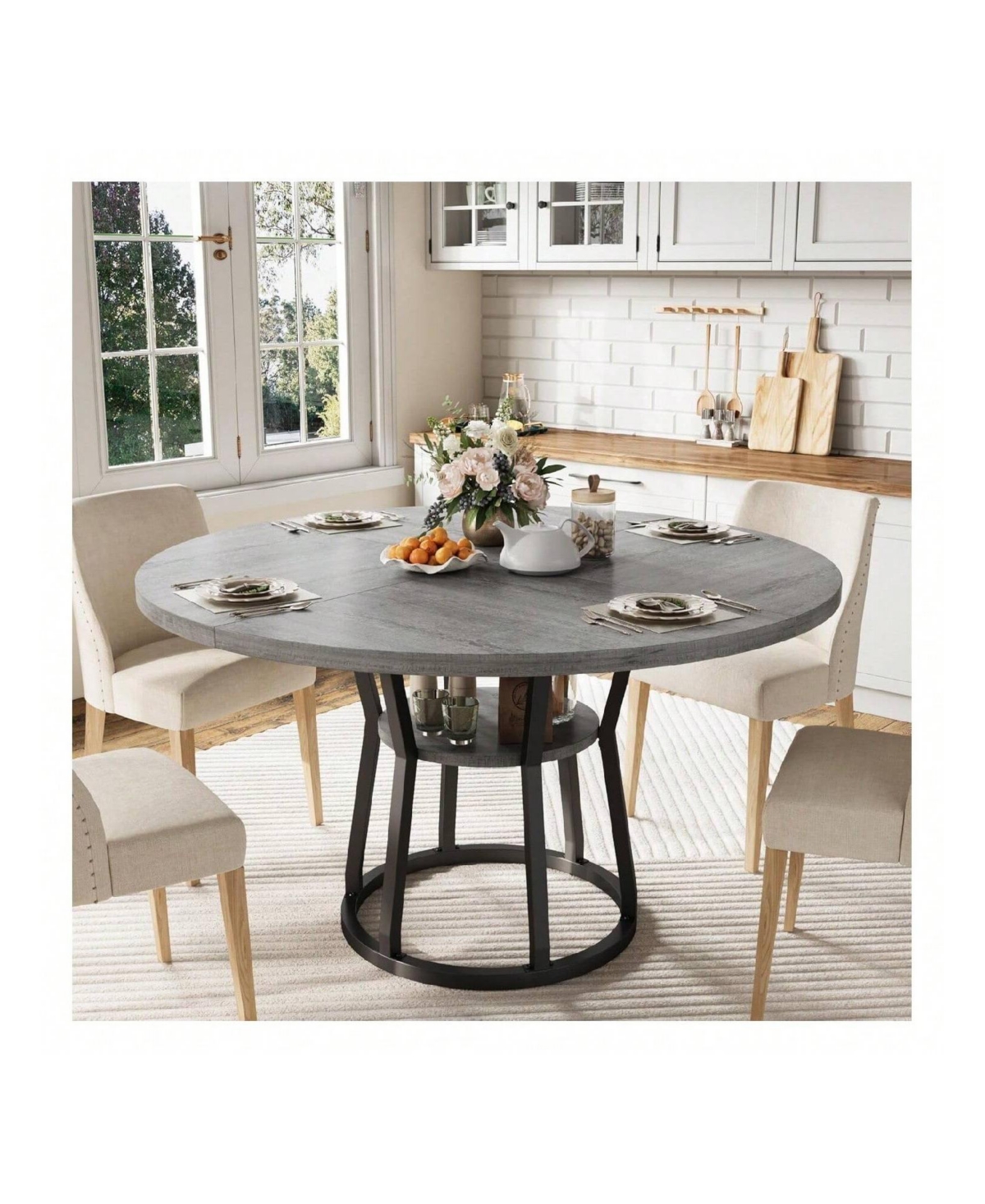 Click here for Gaomon Kitchen Table 42inch Round Farmhouse Dining... prices