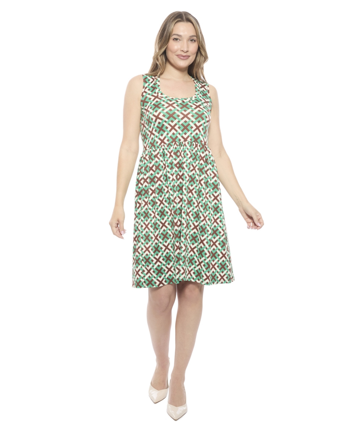 Click here for 24seven Comfort Apparel Womens Geometric Sleeveles... prices