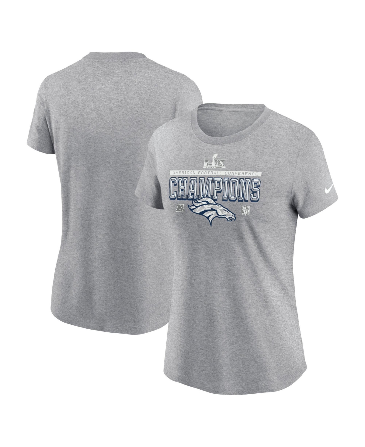 Click here for Nike Womens Dark Heather Gray Denver Broncos2026 A... prices