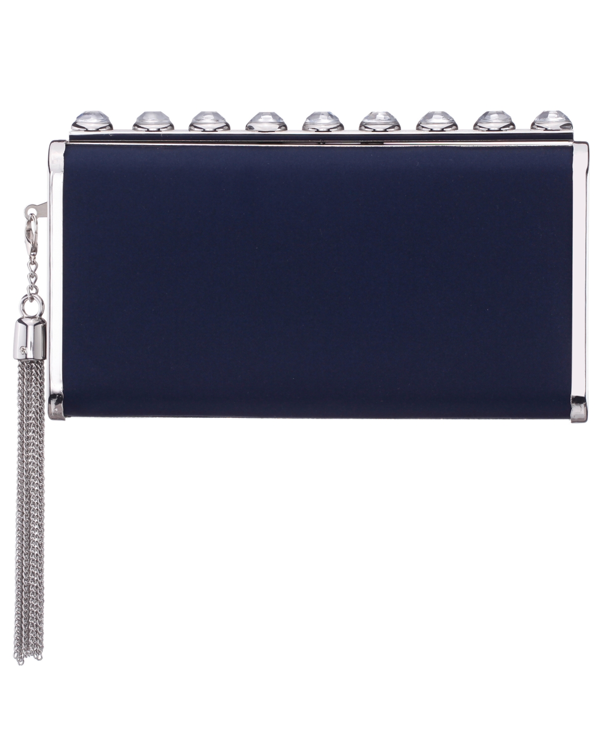 Click here for Nina Crystal Ornamented Minaudiere Tassel Lift Loc... prices
