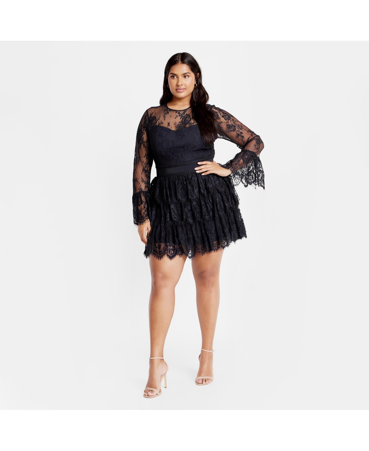 Click here for City Chic Plus Size Logan Dress - Navy prices