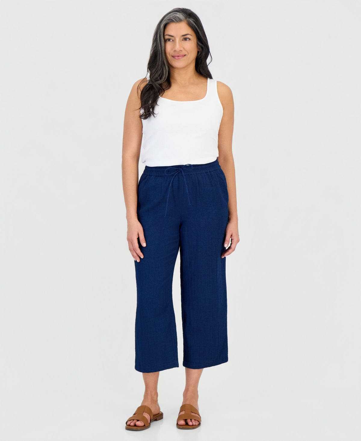 Click here for Style & Co Petite Cropped Drawstring Pants  Macys... prices
