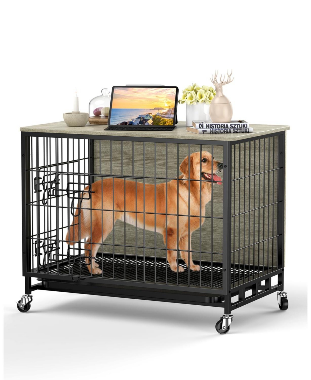 Click here for gaomon Dog Crate Furniture  Compact 38.6" Sma... prices