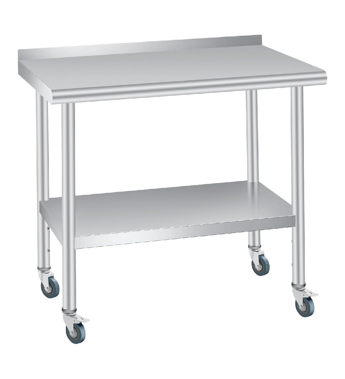 Click here for Gaomon Kitchen Table Stainless Steel Table Commerc... prices