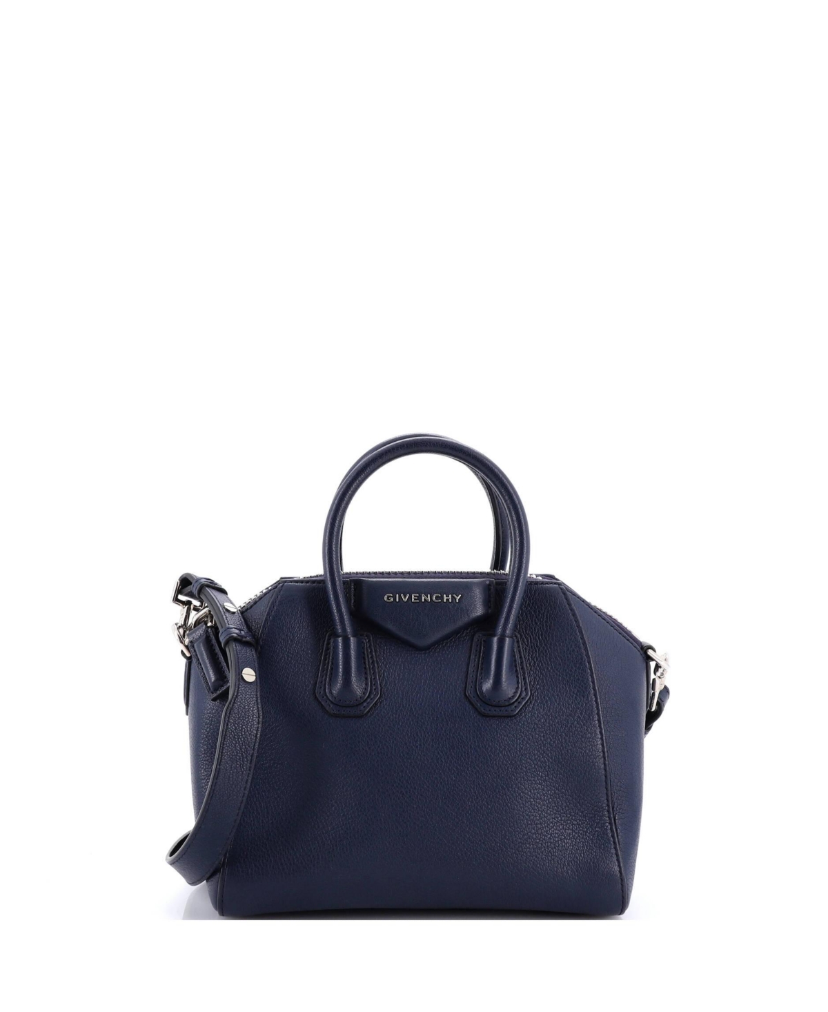 Click here for Pre-Owned Givenchy Mini Antigona Bag Leather - Blu... prices