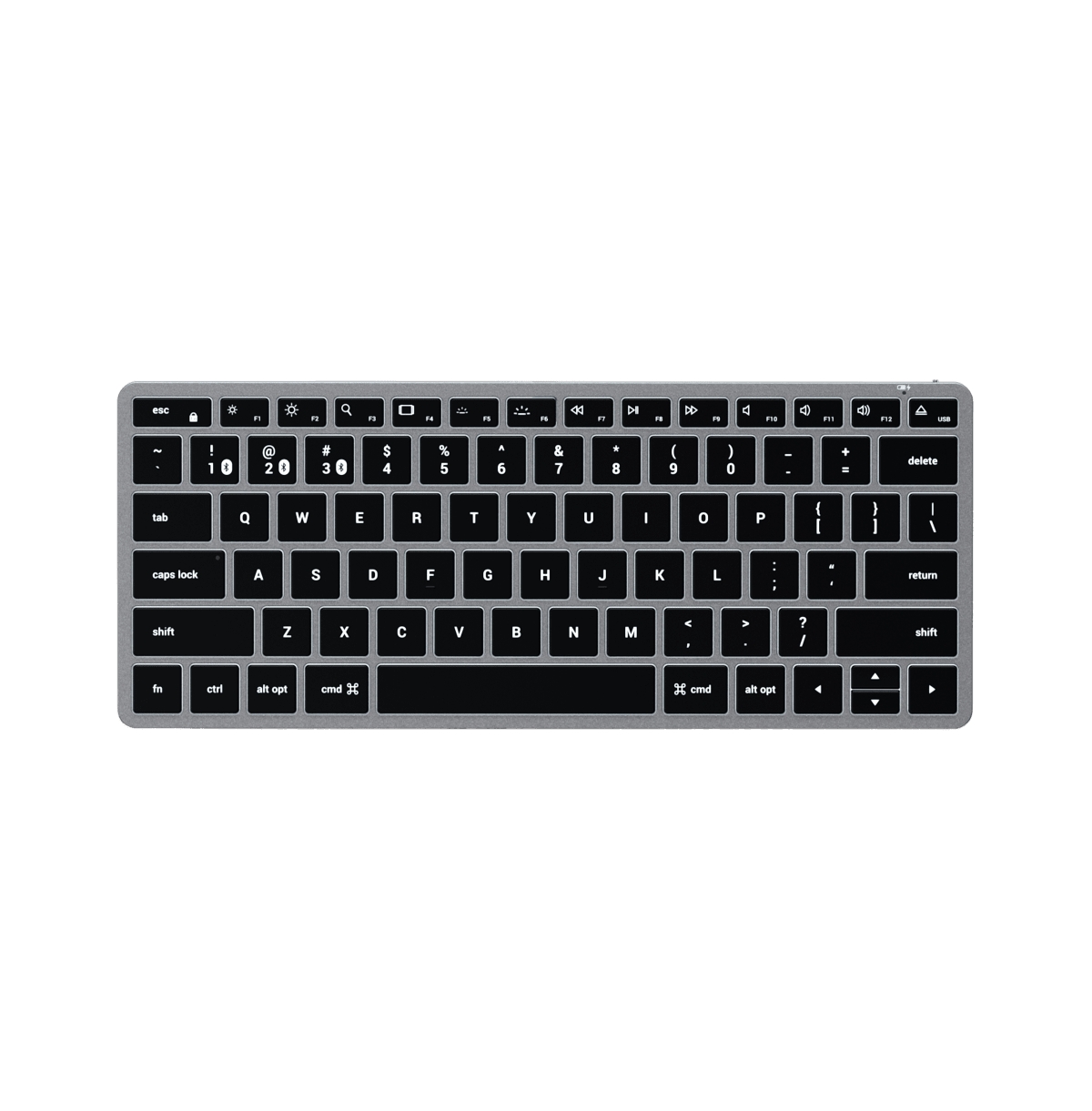 Click here for Satechi Slim X1 Bluetooth Backlit Keyboard - Gray prices
