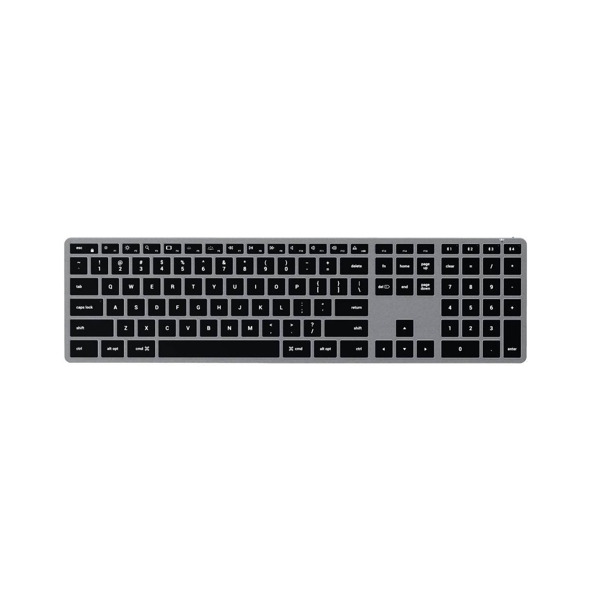 Click here for Satechi Slim X3 Bluetooth Backlit Keyboard - Gray prices