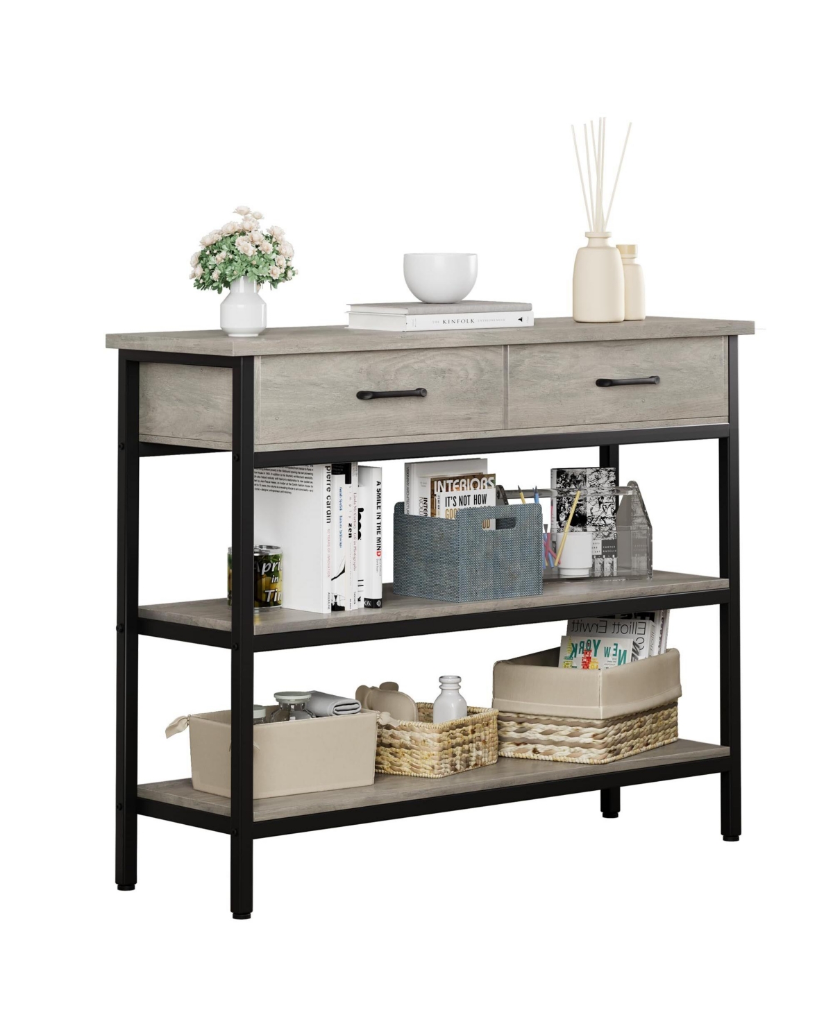 Click here for Gaomon Console Table with Drawer  3-Tier Entryway... prices