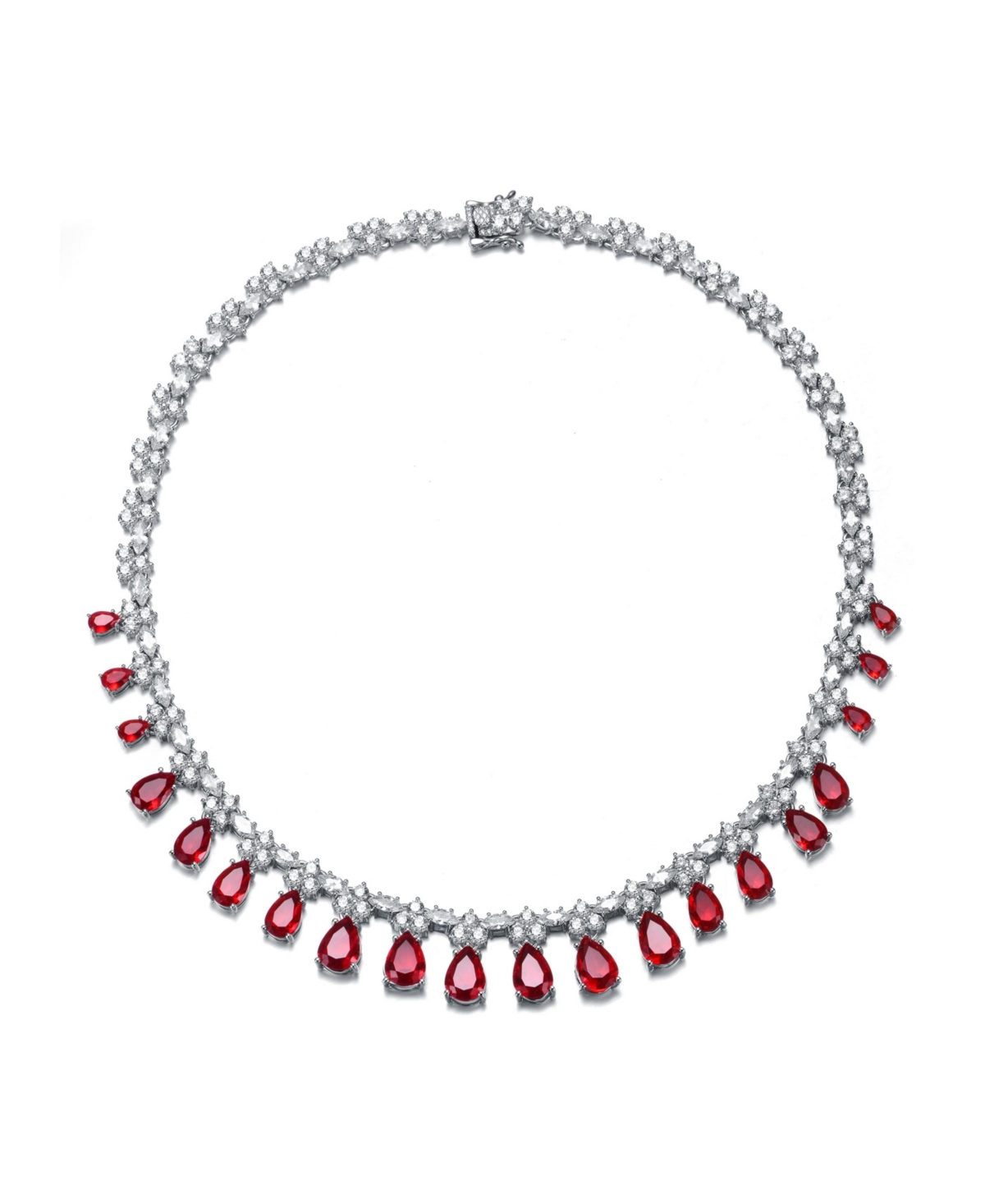 Click here for Cubic Zirconia Sterling Silver White Gold Plated C... prices