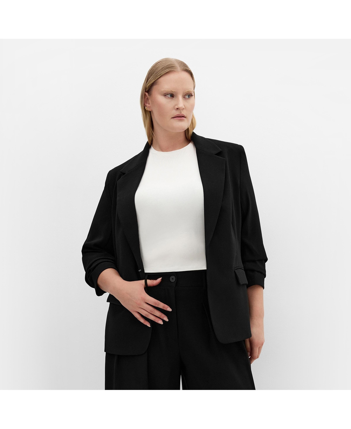 Click here for City Chic Womens Abbie Blazer - Black prices