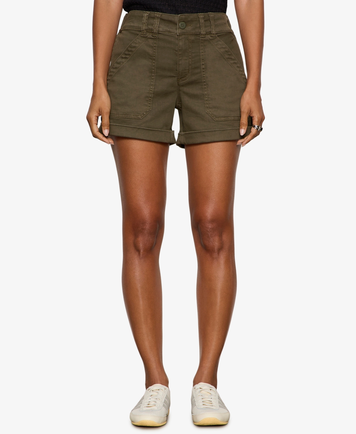 Click here for Sanctuary Womens Wander On Cuffed Hem Shorts - Bur... prices