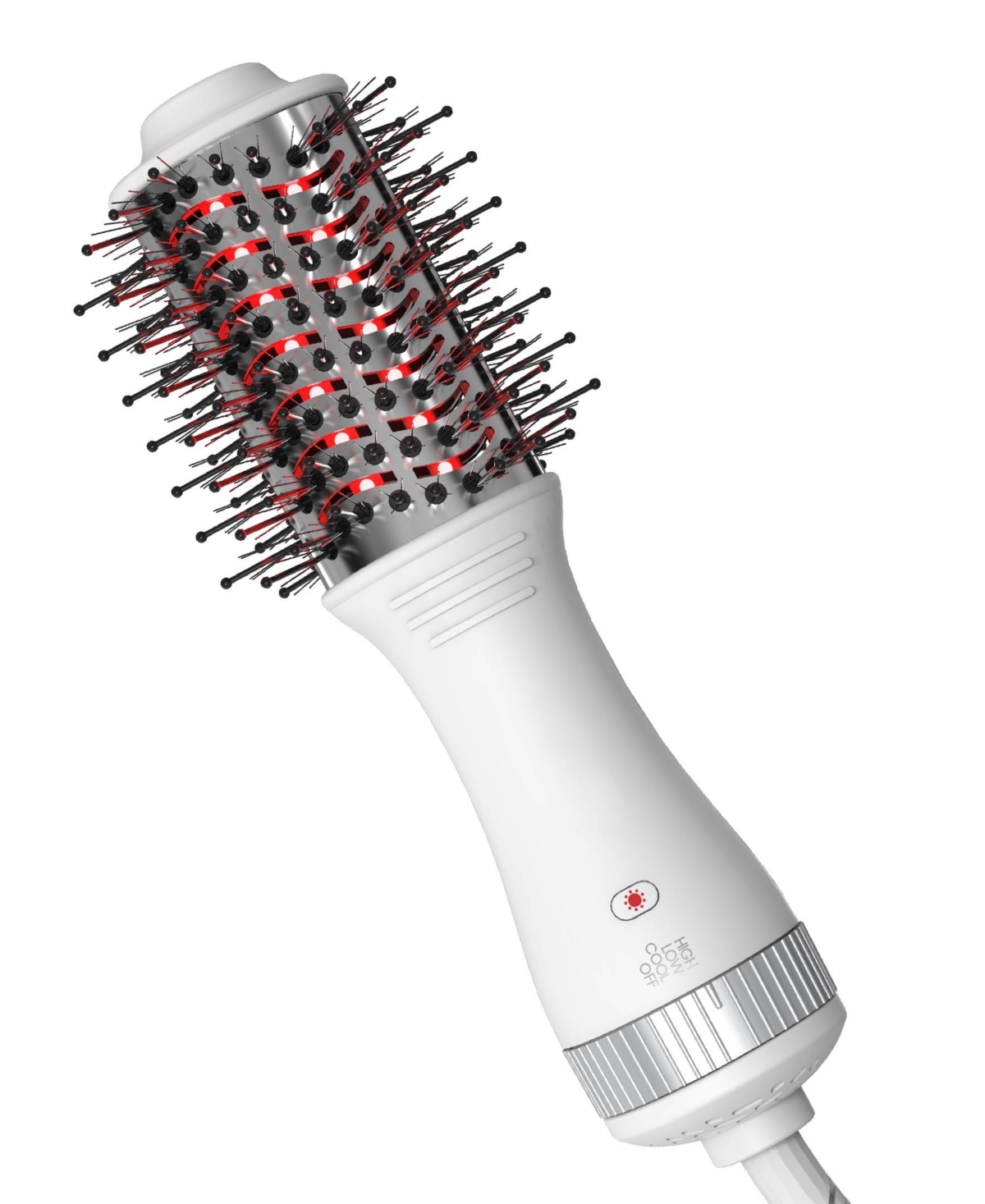 Click here for Tzumi Travel Red Ligh Therapy Dryer Brush - White prices