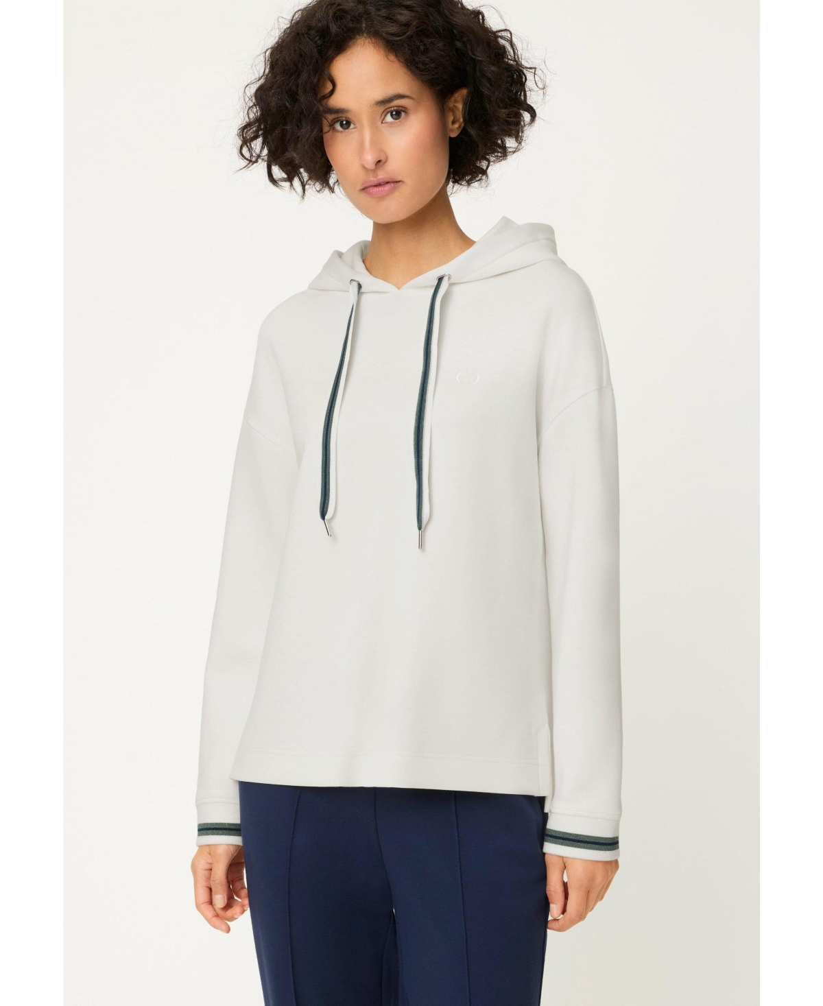 Click here for Olsen Womens Scuba Knit Jersey Top - Off white prices