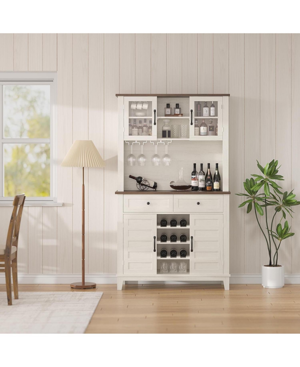 Click here for Gaomon 72" Farmhouse Coffee Bar Cabinet with... prices