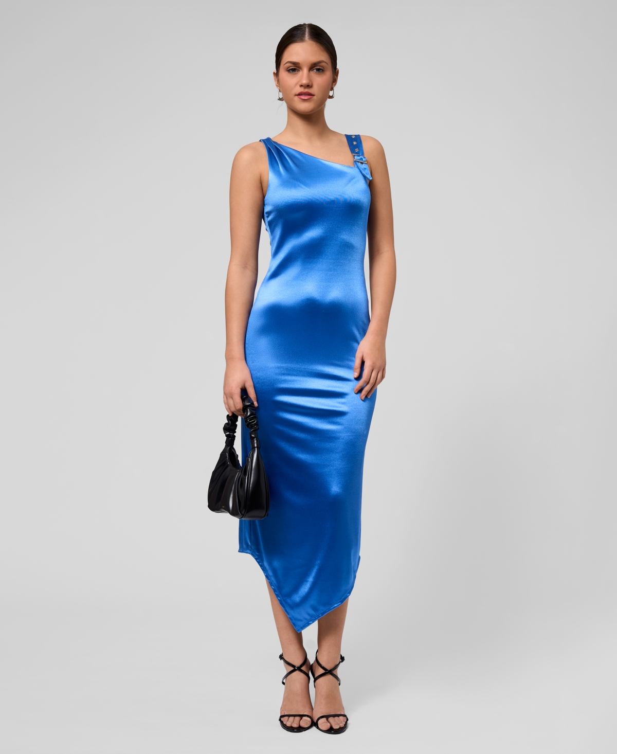 Click here for Rachel Rachel Roy Womens Asymmetrical Neck Midi Dr... prices
