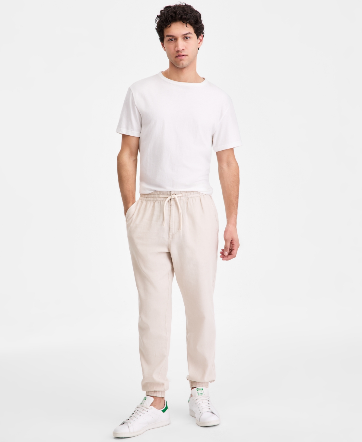 Click here for Sun + Stone Mens Linen Joggers  Exclusively at Mac... prices