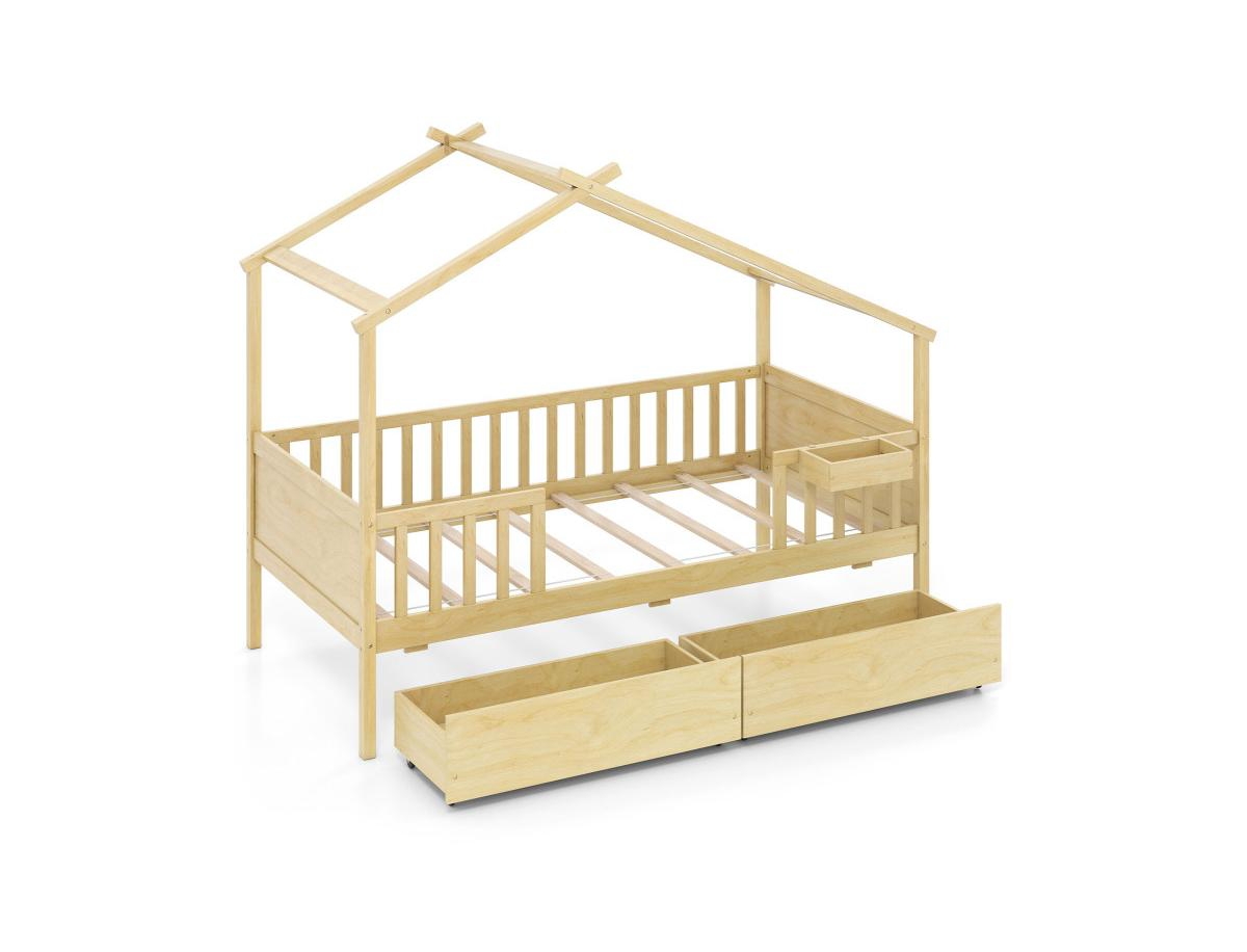 Click here for Slickblue Twin House Bed with 2 Storage Drawers an... prices